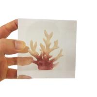 China custom cube brick resin paper weight with inclusion embeddings for sale