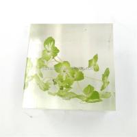 China Folk Art Flower Paperweight  Transparent Acrylic Paperweight Sample Available for sale