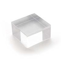 China Souvenir Clear Resin Cube , Folk Art Acrylic Resin Flower Cube for sale
