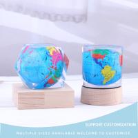 China Polygonal Cylindrical Plexiglass Crystal Globe Paperweight , Clear Resin Paperweight for sale