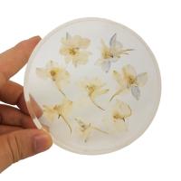 China Artificial Transparent Flower Paperweight With Fragments / Chippings for sale