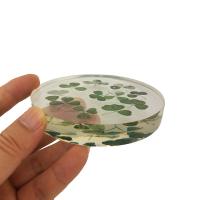 China Artificial Transparent Flower Paperweight With Fragments / Chippings for sale