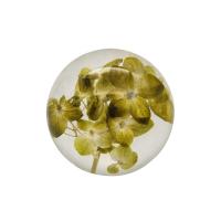 China 3D Crystal Paperweight Ball , Custom Paperweight With Flowers Inside for sale