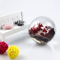 China Customized Crafts Resin Balls Paperweight 70mm 100mm Transparent Acrylic Ball Resin Flower Acrylic Ball Flower inside Acrylic for sale