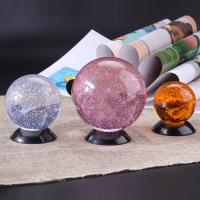 China factory wholesale Decoration home glitter powder inside Acrylic Plastic resin crystal ball for sale