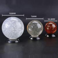 China factory wholesale Decoration home glitter powder inside Acrylic Plastic resin crystal ball for sale