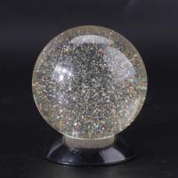 China factory wholesale Decoration home glitter powder inside Acrylic Plastic resin crystal ball for sale