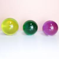 China Factory wholesale Customized resin decoration clear acrylic balls colored decorative ball  transparent acrylic toy balls for sale