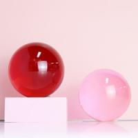 China Factory wholesale Customized resin decoration clear acrylic balls colored decorative ball  transparent acrylic toy balls for sale