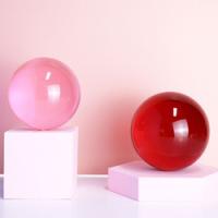 China Factory wholesale Customized resin decoration clear acrylic balls colored decorative ball  transparent acrylic toy balls for sale