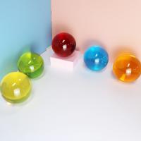 China Decorative clear glass bubble ball purple color lear crystal arcylic ball toy balls for sale
