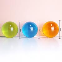 China Decorative clear glass bubble ball purple color lear crystal arcylic ball toy balls for sale