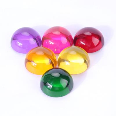 China Custom acrylic resin colored solid dome hemisphere half ball for kids toy bricks building blocks for sale