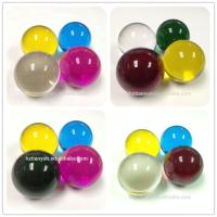 China Resin ball  50mm acrylic ball red green blue resin sphere solid color acrylic ball for sale