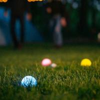 China 2022 new PP luminous night and day use bocce ball set for camping for sale