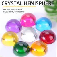 China Half Round Resin Ball 50mm Acrylic Style For Kids for sale