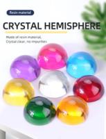 China Half Round Resin Ball 50mm Acrylic Style For Kids for sale