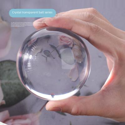 China D60mm Clear Acrylic Ball Logo Print  Unisex For Sports Toy for sale