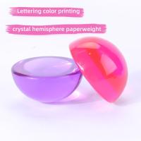 China 400g Clear Acrylic Hemisphere Dome Home Decoration For Business Gift for sale