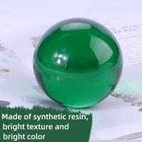 China 40mm 50mm Transparent Juggling Balls Red Blue Acrylic Crystal Ball Bead for sale
