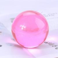 China 40mm 50mm Transparent Juggling Balls Red Blue Acrylic Crystal Ball Bead for sale