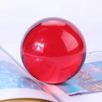 China 40mm 50mm Transparent Juggling Balls Red Blue Acrylic Crystal Ball Bead for sale