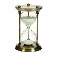 China Metal Alloy / Brass Vintage Hourglass 15 Min - 60 Min With Antique Painting for sale