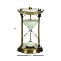 China Metal Alloy / Brass Vintage Hourglass 15 Min - 60 Min With Antique Painting for sale