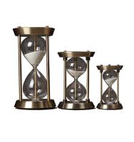 China Home Decor Large Brass Hourglass Luxury Sand Timer For Souvenir for sale