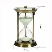 China Home Decor Large Brass Hourglass Luxury Sand Timer For Souvenir for sale