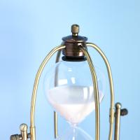 China Luxury Decorative Metal Hour Glass Timer 1 Hour Logo Customized for sale