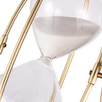 China 30 Minute 60 Minute Large Antique Brass Hourglass , Rotating Sand Timer Hourglass for sale