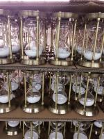 China Antique Copper Metal Sand Timer Hourglass 3min 5min 30min For Gift for sale
