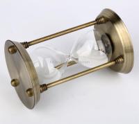 China Antique Copper Metal Sand Timer Hourglass 3min 5min 30min For Gift for sale