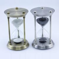 China Vintage Brass Hourglass 2 Minute 5 Minute Metal Hourglass Sand Timer Sand Clock for sale