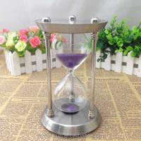 China Vintage Brass Hourglass 2 Minute 5 Minute Metal Hourglass Sand Timer Sand Clock for sale