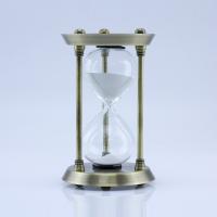 China Vintage Brass Hourglass 2 Minute 5 Minute Metal Hourglass Sand Timer Sand Clock for sale