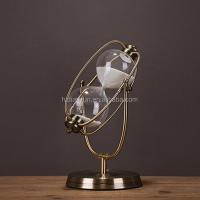 China Blown Vintage Hourglass Sand Clock 5 Minute - 60 Minute Folk Art Style for sale
