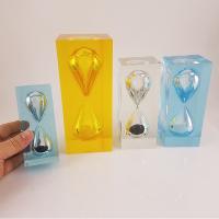 China 1 3 5 Minute Acrylic Hourglass Custom Crystal Hourglass for sale