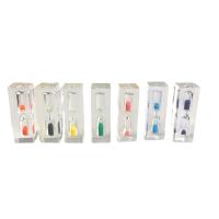 China Classroom Sand Timer 1 Minute 5 Minute Logo Silk Screened for sale