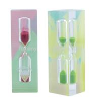 China Classroom Sand Timer 1 Minute 5 Minute Logo Silk Screened for sale