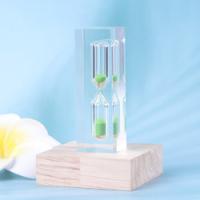 China 1 3 5 10 Minute Acrylic Hourglass 60g Art Deco Style Custom Color for sale