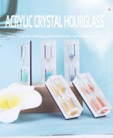 China Christmas Acrylic Hourglass one Minute Three Minute Hourglass Sand Timer for sale