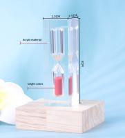China Christmas Acrylic Hourglass one Minute Three Minute Hourglass Sand Timer for sale
