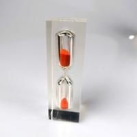 China Decorating Acrylic Hourglass 1 Minute Hourglass Timer For Kids Game for sale