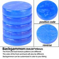 China Stone Custom Backgammon Game Pieces   Galalith Backgammon Pieces for sale