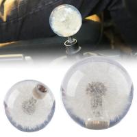 China Custom circular gear Knob Embedded Universal Racing Crystal Ball  Dandelion real Flower Shift Knob for sale