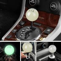 China Universal Car Gear Shift Knob Luminous Shift Stick Knob with 3 Adapters Red blue green for Manual Automatic Vehicles for sale