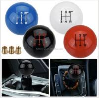 China Resin Custom 5 Speed Gear Shift Knob  With Adapter Logo Available for sale