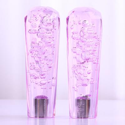 China Craft Resin Shift Knob Purple Blue Crystal Shift Knob 248g for sale